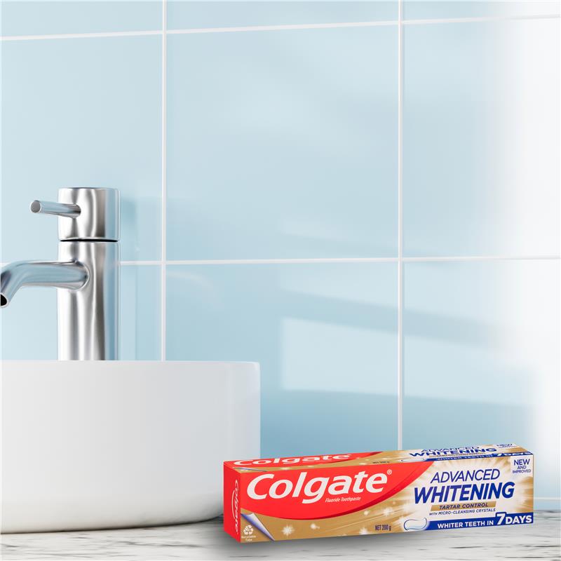 Buy Colgate Toothpaste Advanced Whitening & Tartar Control 200g Online ...