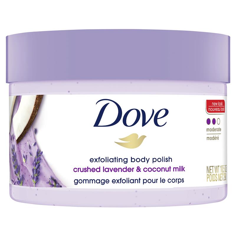 Buy Dove Exfoliating Body Polish Crushed Lavender & Coconut Milk 298g ...
