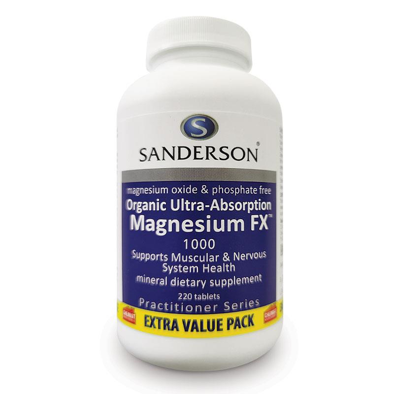 Buy Sanderson High Absorption Organic Magnesium FX 220 Tablets ...