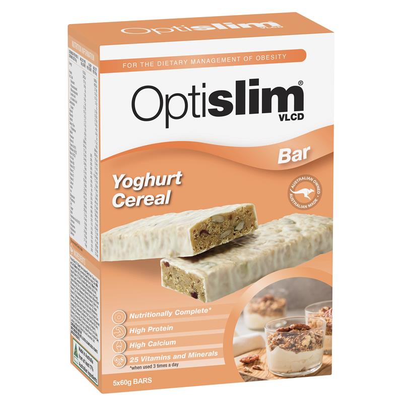 Buy Optislim VLCD Bar Yoghurt Cereal 5 Pack Online at Chemist Warehouse®