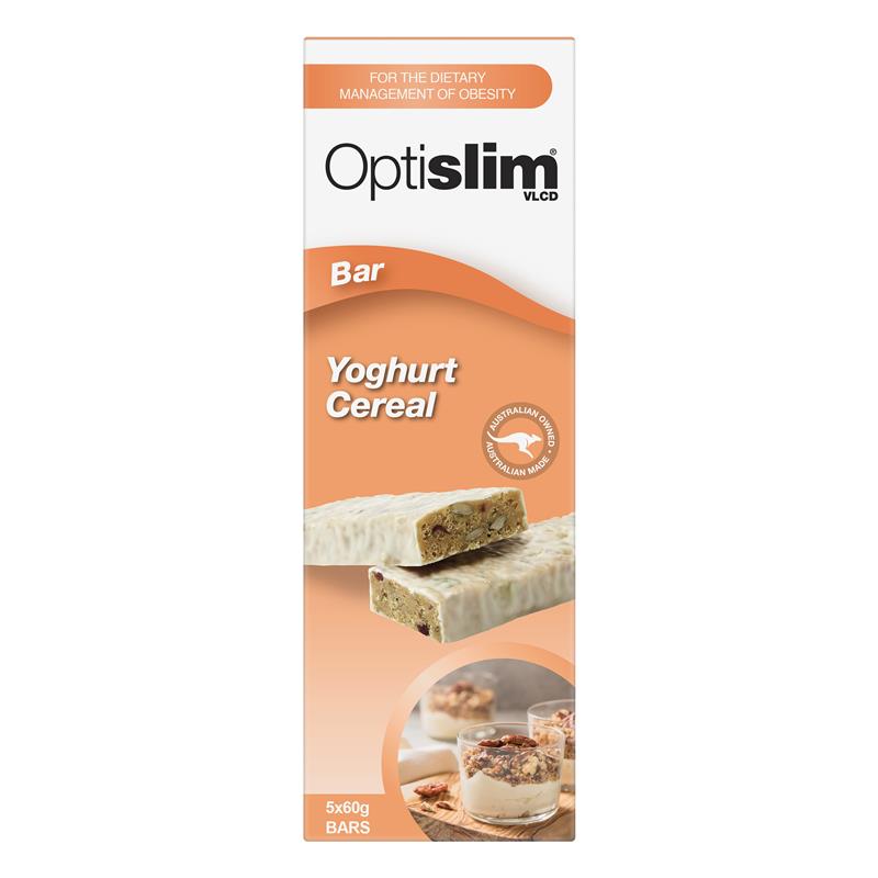 Buy Optislim VLCD Bar Yoghurt Cereal 5 Pack Online at Chemist Warehouse®