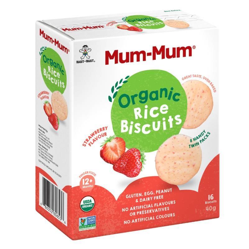 Buy Mum-Mum Plant Based Strawberry Rice Rusks 36g Exclusive Online at ...