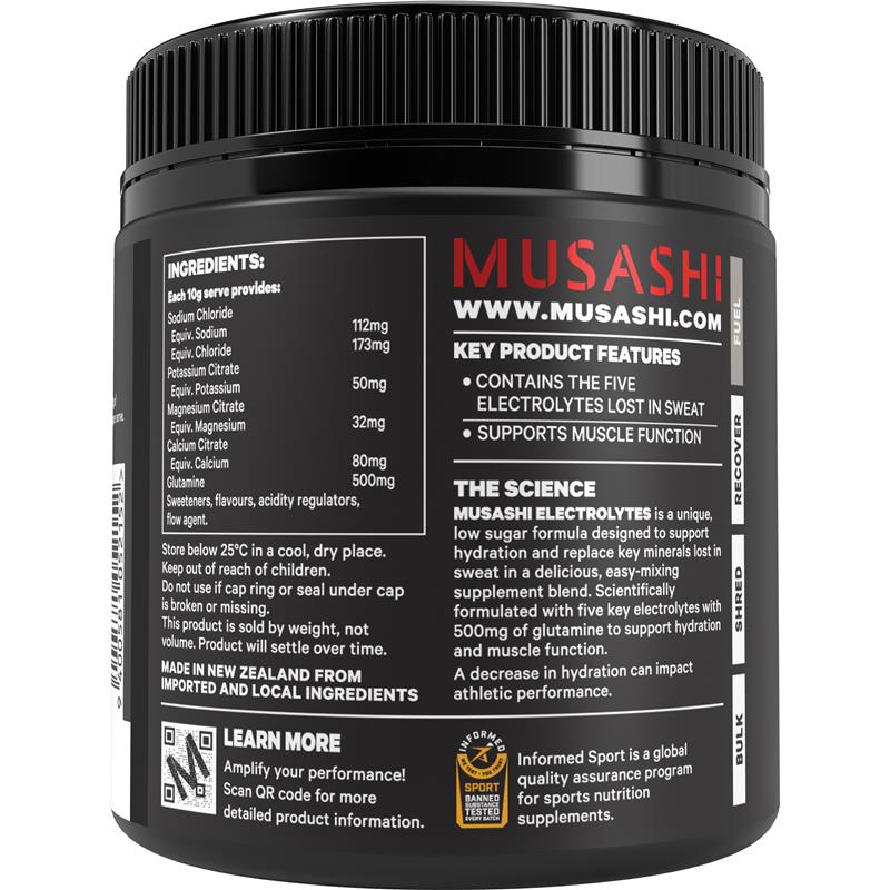 Buy Musashi Electrolytes Blue Raspberry 300g Online at Chemist Warehouse®
