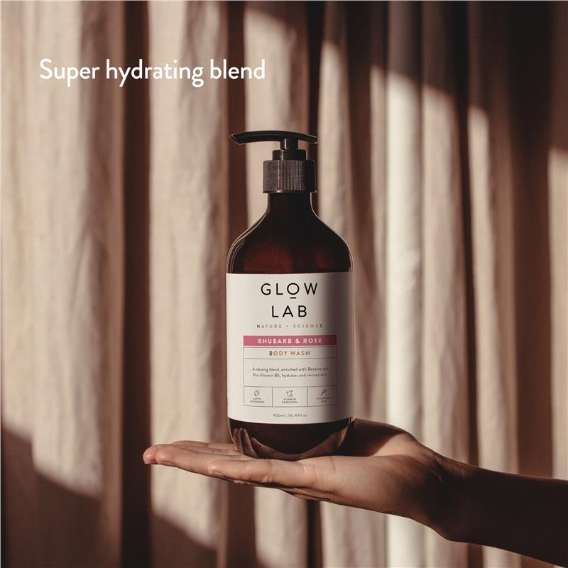 Buy Glow Lab Body Wash Rhubarb & Rose 900ml Online at Chemist Warehouse®