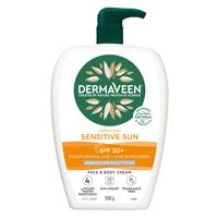 Buy DermaVeen Sensitive Sun SPF50+ 500g Online at Chemist Warehouse®