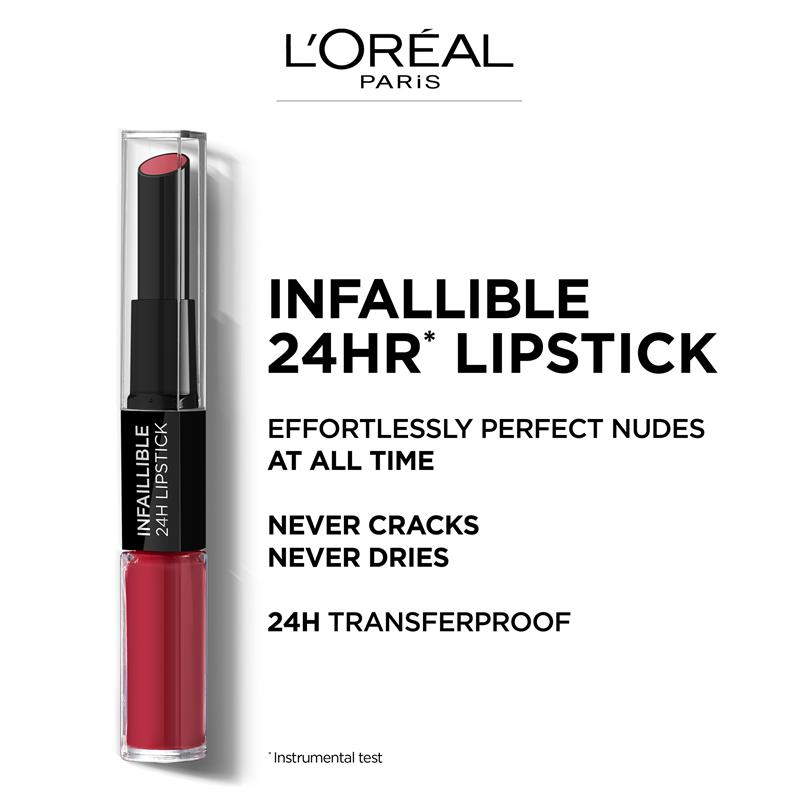 Buy Loreal Infallible 2 Step Lipstick 113 Invincible Sable Online at ...
