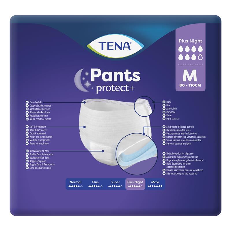 Buy Tena Pants Unisex Night Medium 12 Pack Online at Chemist Warehouse®