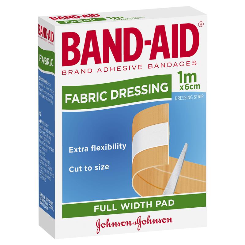 Buy Band-Aid Fabric Dressing Strip 6cm x 1m Online at Chemist Warehouse®