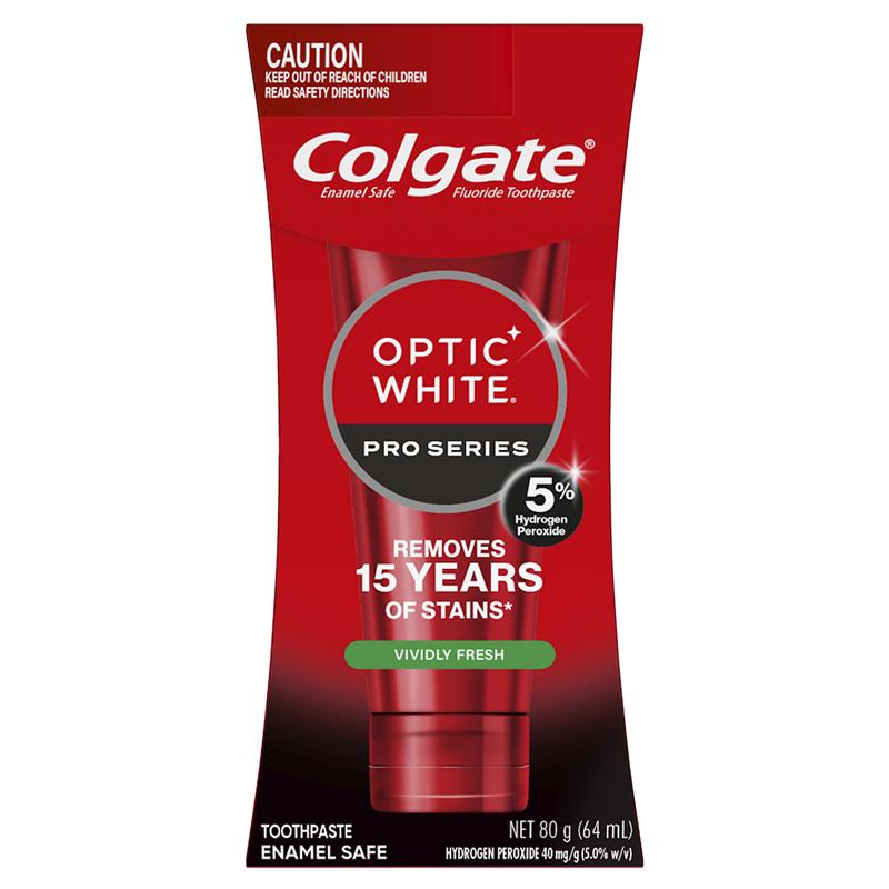 Buy Colgate Toothpaste Optic White Pro Series Vividly Fresh 80g Online ...