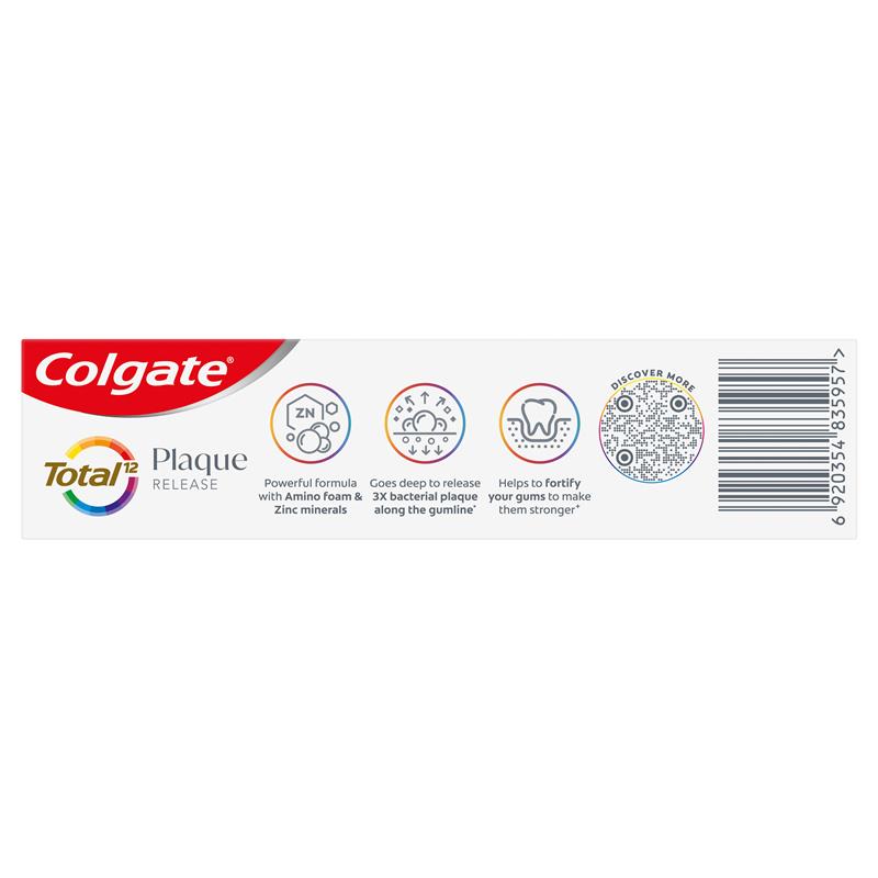 Buy Colgate Toothpaste Total Plaque Release Farm-Grown Mint 95g Online ...