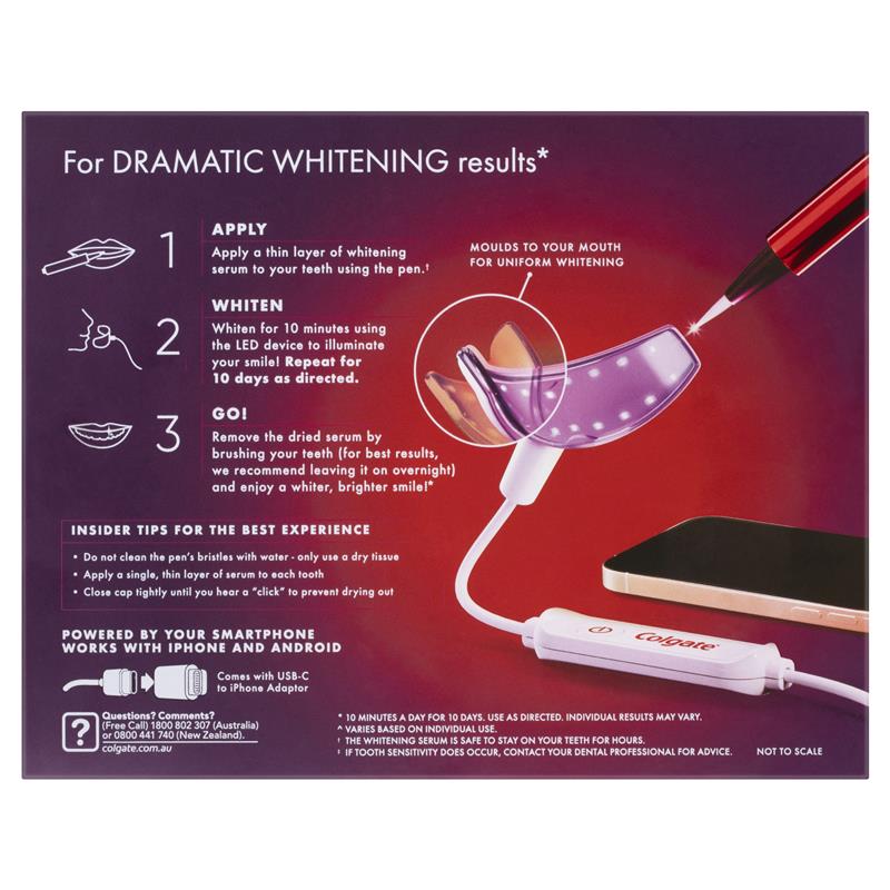 Buy Colgate Optic White LED Flex Light Teeth Whitening Kit Online at ...