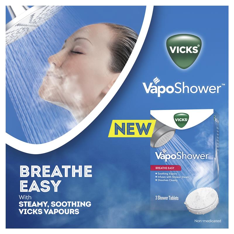 Buy Vicks VapoShower 3 Pack Online at Chemist Warehouse®