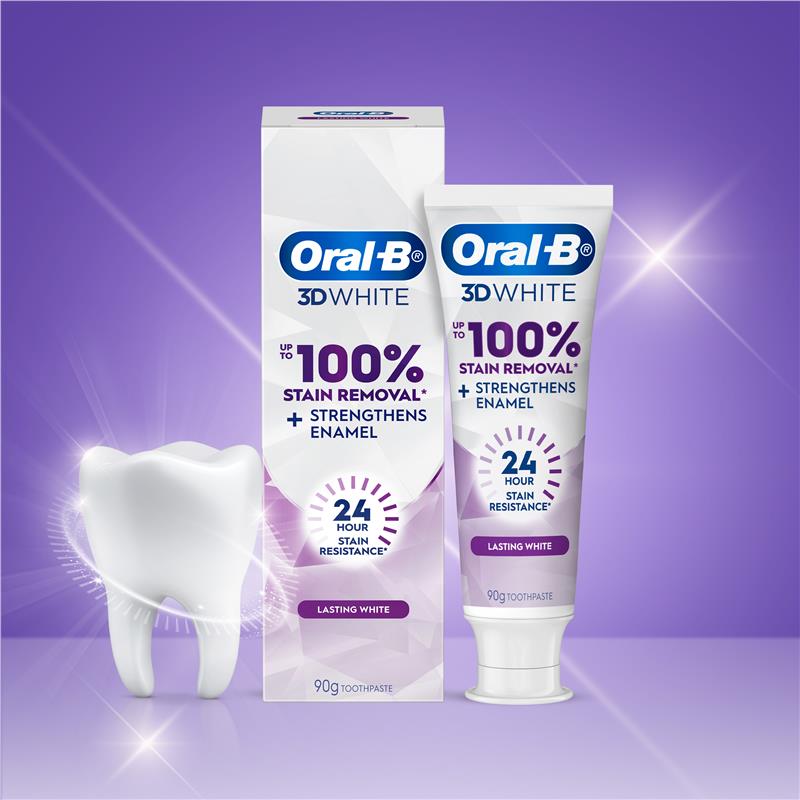 Buy Oral B Toothpaste 3D White Professional Enamel Strong 90g Online at ...