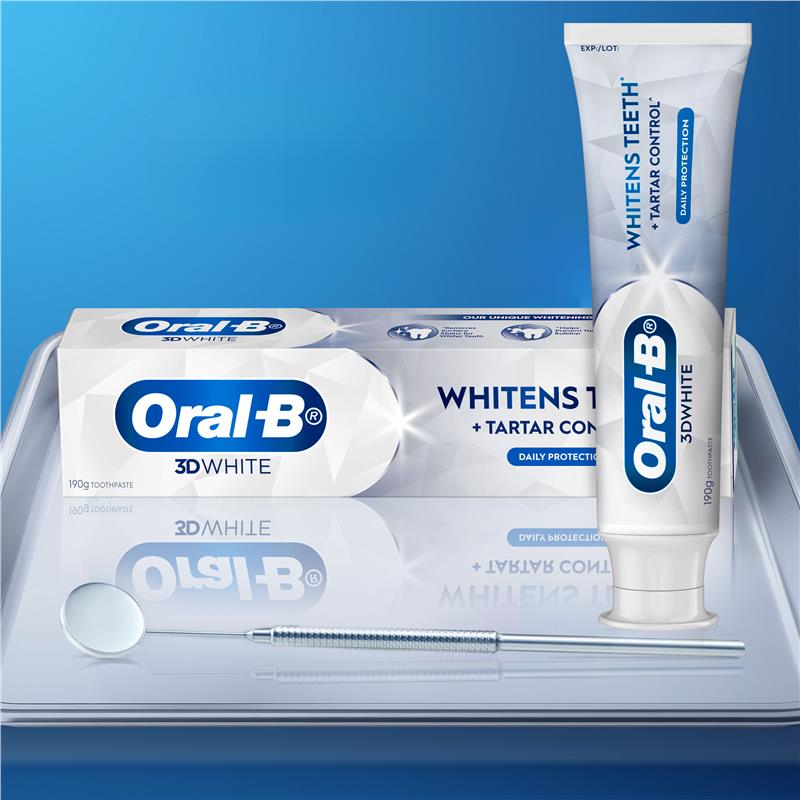 Buy Oral B Toothpaste 3D White Long Last Fresh 190g Online at Chemist Warehouse®