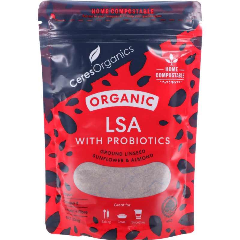 Buy Ceres Organics LSA With Probiotics Linseed Sunflower & Almond 200g ...