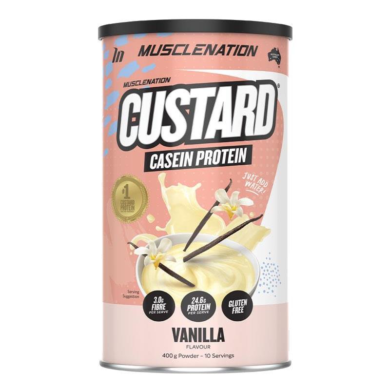 Buy Muscle Nation Protein Custard Powder Vanilla 400g Online at Chemist ...