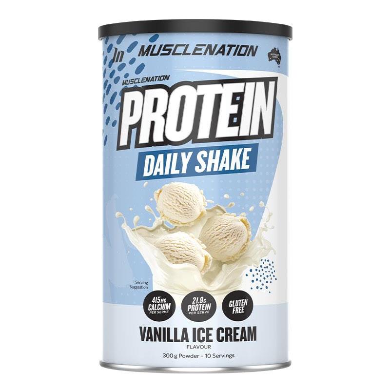 Buy Muscle Nation Daily Shake Vanilla Ice Cream 300g Online at Chemist ...