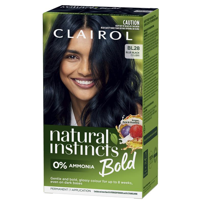 Buy Clairol Natural Instincts Bold Blue Black Permanent Hair Colour ...