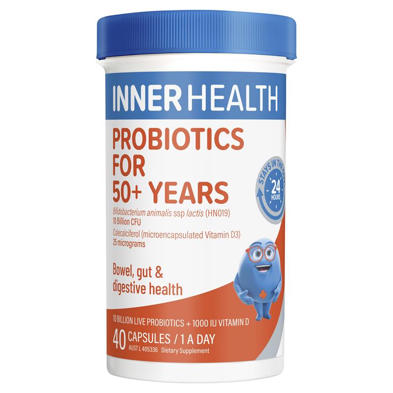 Buy Inner Health Probiotics 50+ 40 Capsules Online at Chemist Warehouse®