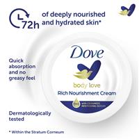 Buy Dove Cream Body Love Rich Nourishment 150ml Online at Chemist ...