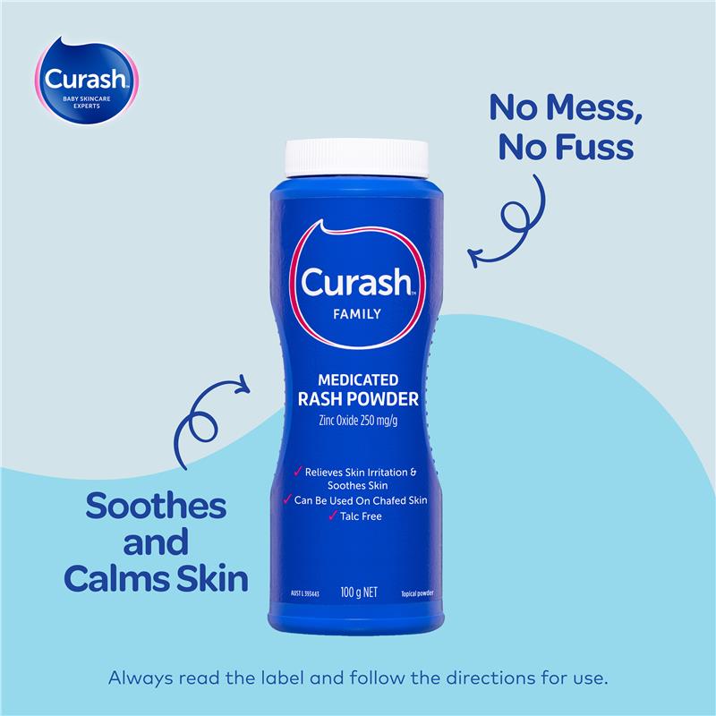 Buy Curash Family Medicated Rash Powder 100g Online at Chemist Warehouse®
