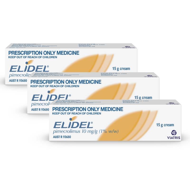Buy Elidel Cream 1% 45g (3 x 15g) - Pimecrolimus Online at Chemist ...