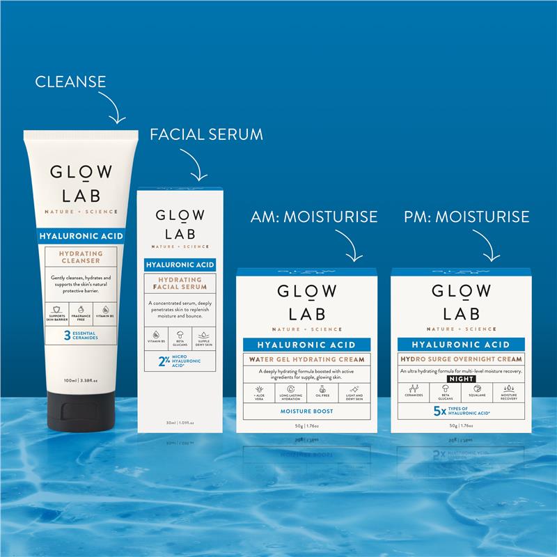 Buy Glow Lab Hyaluronic Acid Water Gel Hydrating Cream 50g Online at ...