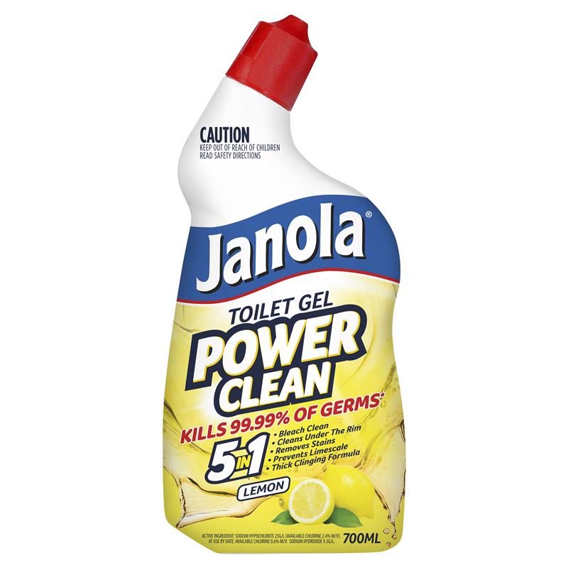 Buy Janola Power Clean Toilet Bleach Gel Lemon 700ml Online at Chemist ...