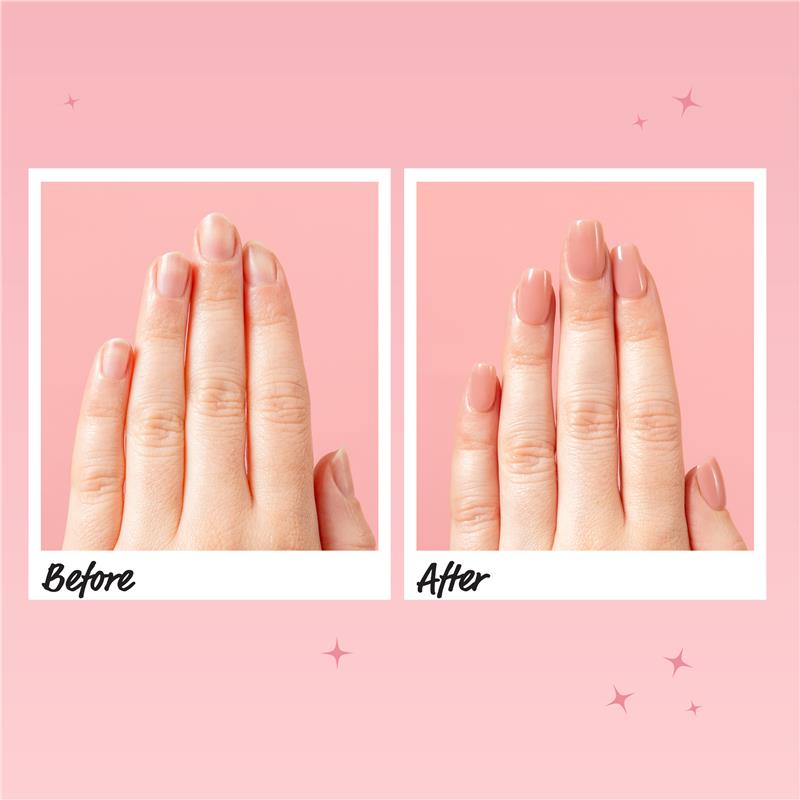 Buy Glam By Manicare Ready Pre-Glued Nails 30 Pieces Rose Petal Jelly ...