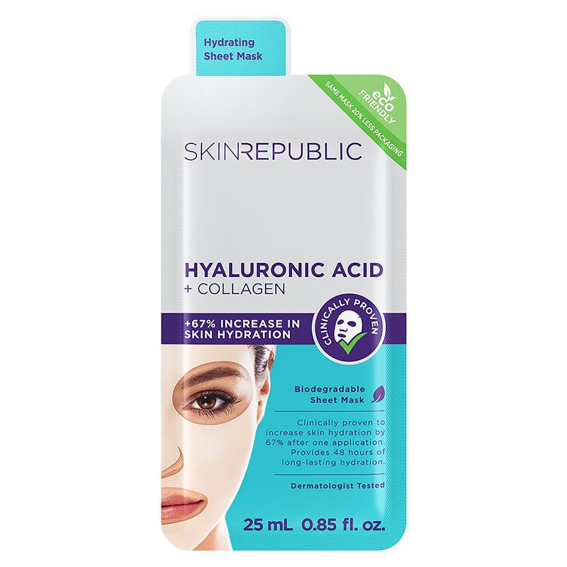Buy Skin Republic Hyaluronic Acid & Collagen Face Mask 25ml Online at ...