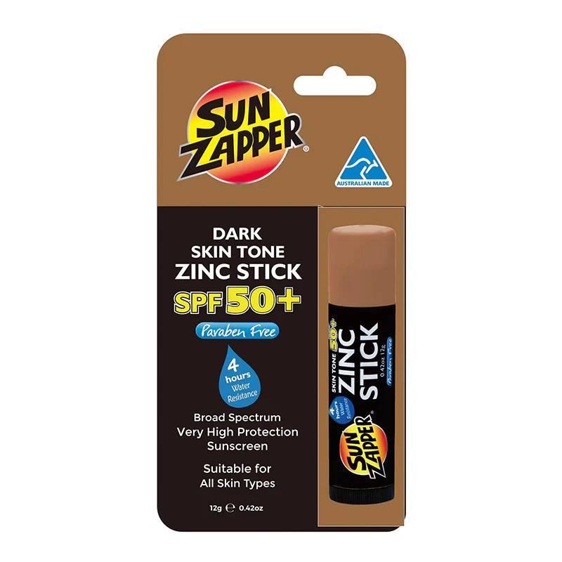 Buy Sun Zapper Zinc Stick SPF 50+ Medium/Dark Skin Tone 12g Online at ...
