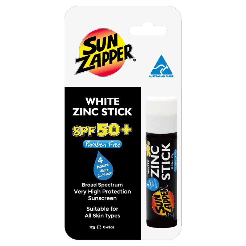 Buy Sun Zapper Zinc Stick SPF 50+ White 12g Online at Chemist Warehouse®