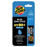 Buy Sun Zapper Zinc Stick SPF 50+ Blue 12g Online at Chemist Warehouse®