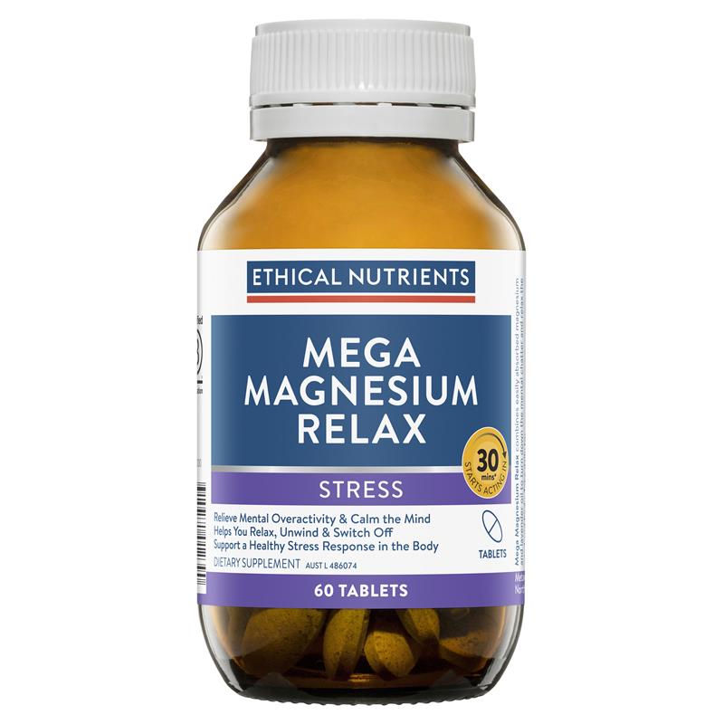 Buy Ethical Nutrients Mega Magnesium Relax 60 Tablets Online at Chemist ...