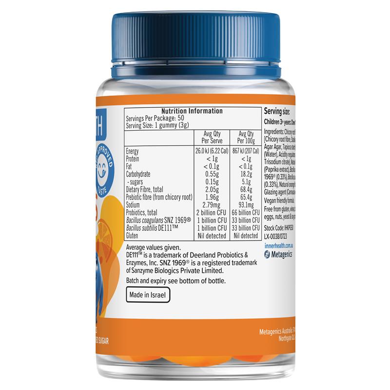 Buy Inner Health Kids 3 In 1 Probiotic Gummies 50 Pack Online at ...