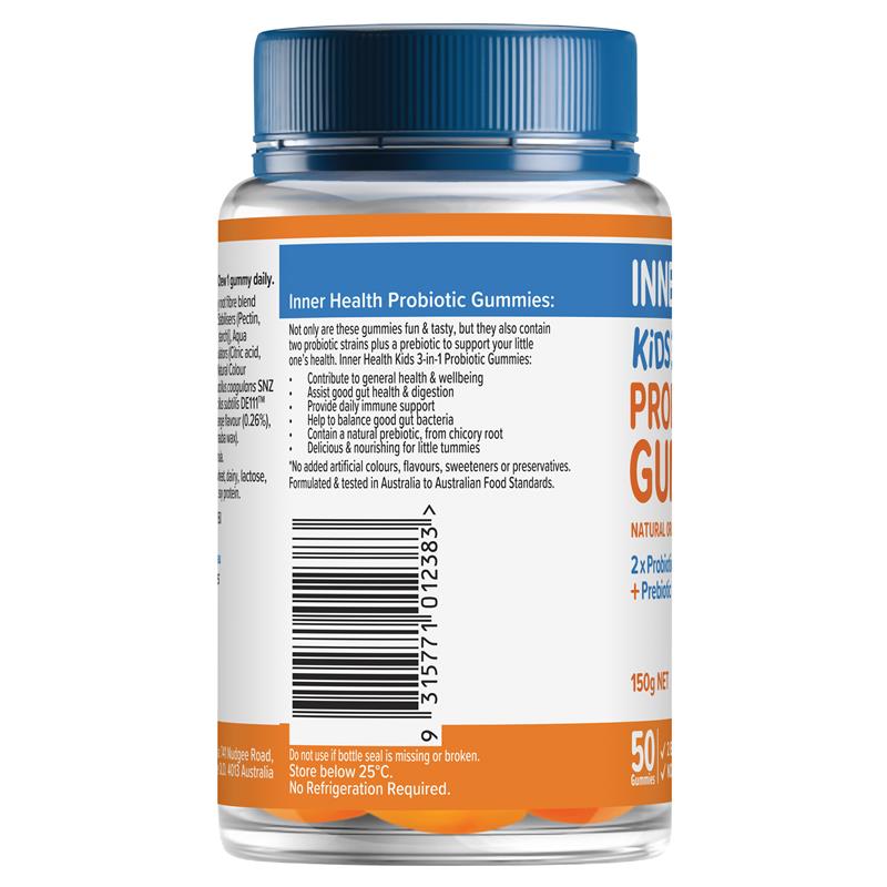 Buy Inner Health Kids 3 In 1 Probiotic Gummies 50 Pack Online at ...
