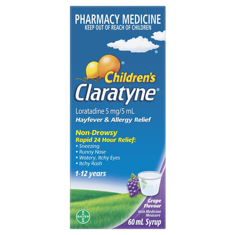 Buy Claratyne Children's Grape Syrup 60ml Online at Chemist Warehouse®