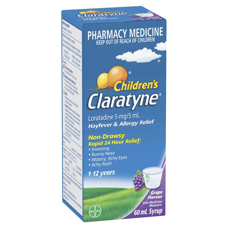 Buy Claratyne Children's Grape Syrup 60ml Online at Chemist Warehouse®