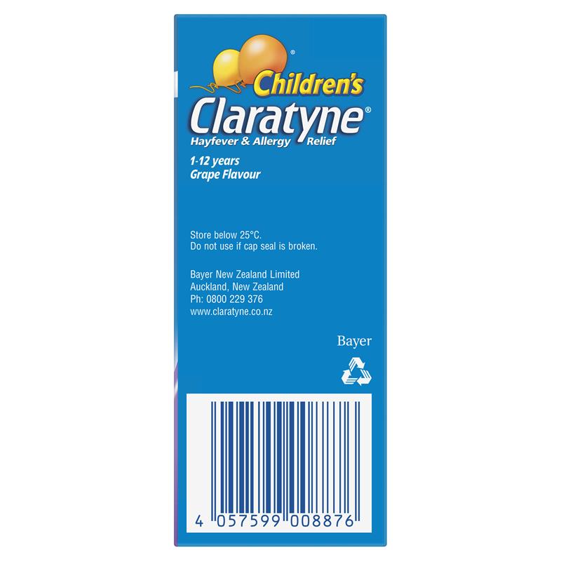 Buy Claratyne Children's Grape Syrup 60ml Online at Chemist Warehouse®
