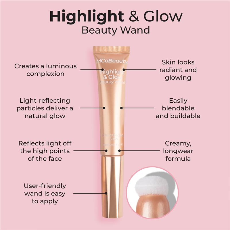 Buy MCoBeauty Highlight & Glow Beauty Wand Champagne Glow Online at ...