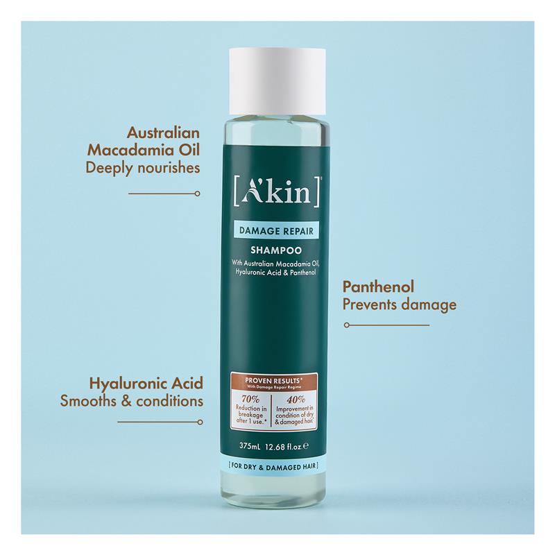Buy A'kin Damage Repair Shampoo 375ml Online at Chemist Warehouse®