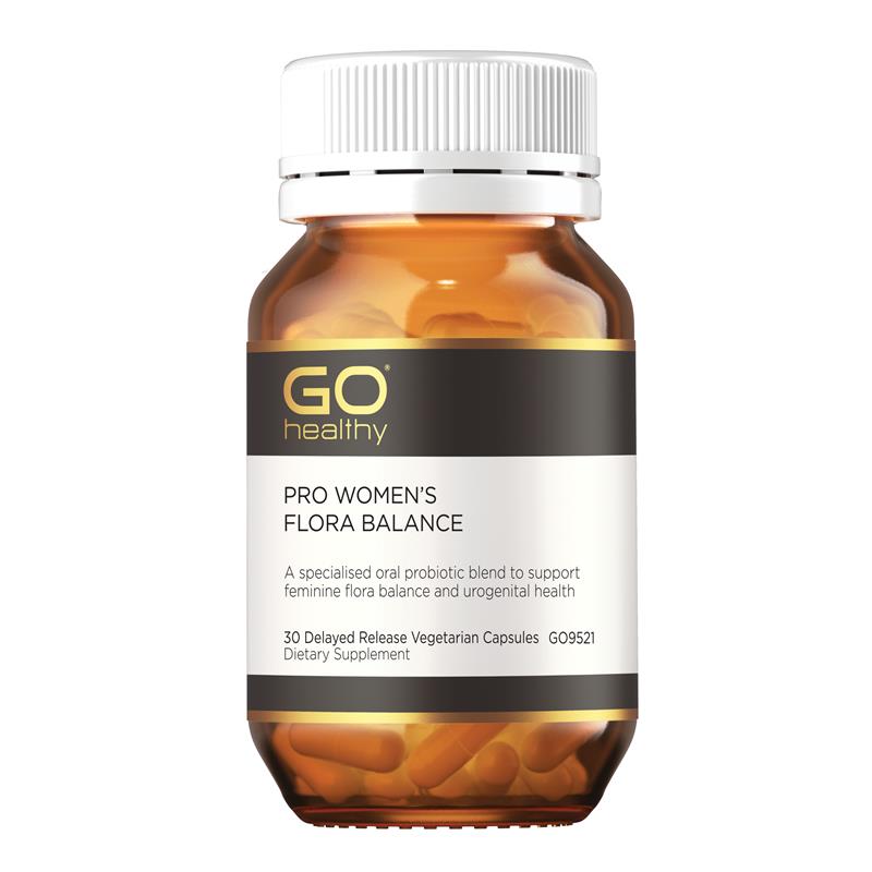 Buy GO Healthy Pro Women Flora Balance 30 Vege Capsules Online at ...