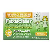 Buy Fexaclear 180mg 70 Tablets Online at Chemist Warehouse®