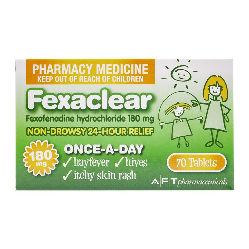 Buy Fexaclear 180mg 70 Tablets Online at Chemist Warehouse®