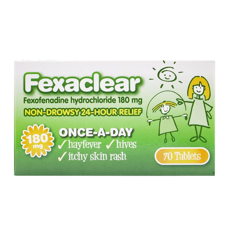 Buy Fexaclear 180mg 70 Tablets Online at Chemist Warehouse®