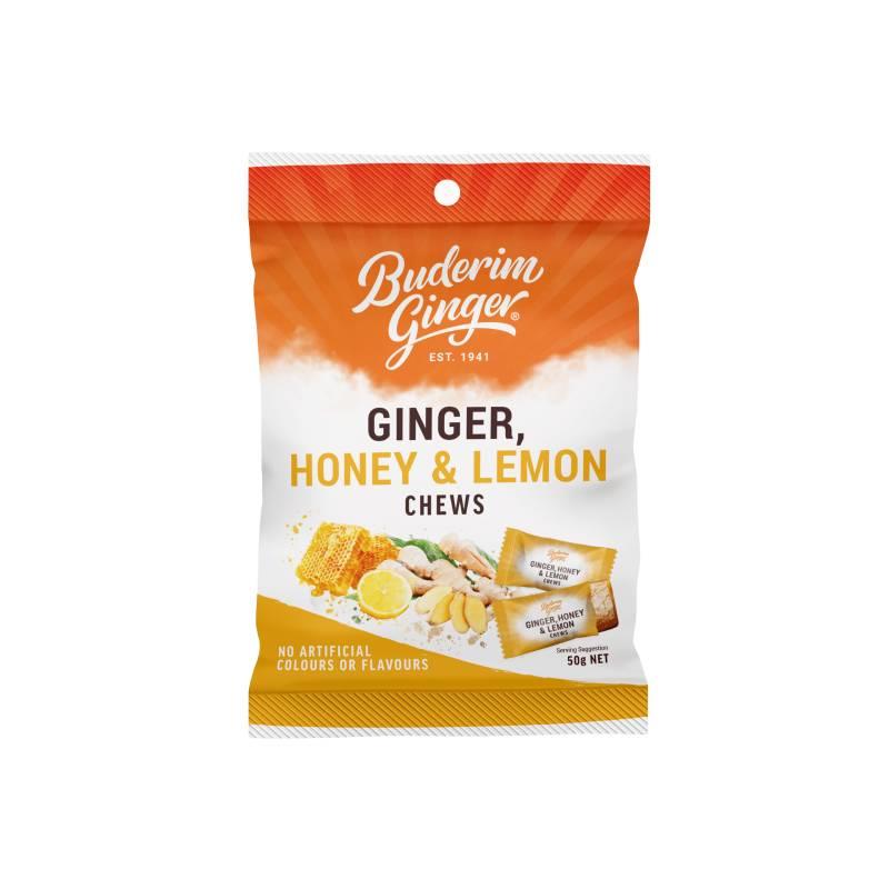 Buy Buderim Ginger Honey & Lemon Chews 50g Online at Chemist Warehouse®