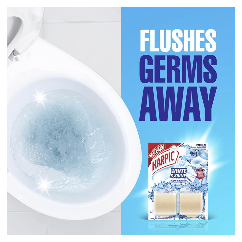 Buy Harpic White & Shine Toilet Cistern Cleaner Twin Pack 2 x 50g ...