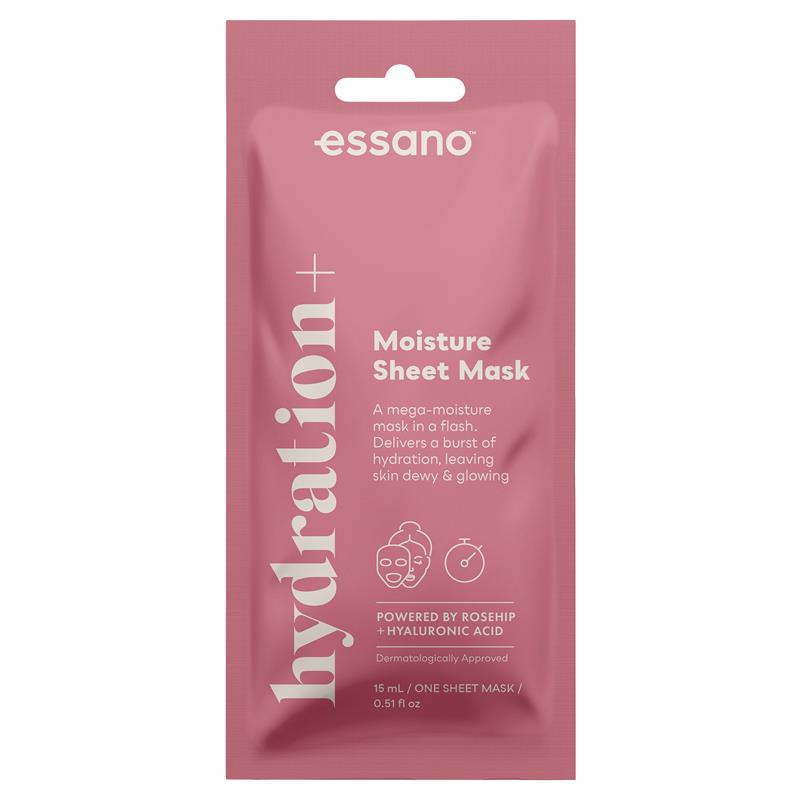 Buy Essano Hydration+ Moisture Sheet Mask 15ml Online at Chemist Warehouse®