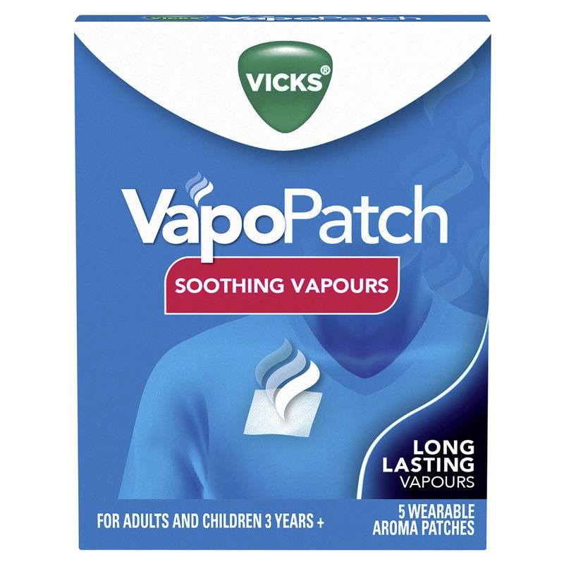 Buy Vicks Wearable Aroma VapoPatch 5 Pack Online at Chemist Warehouse®