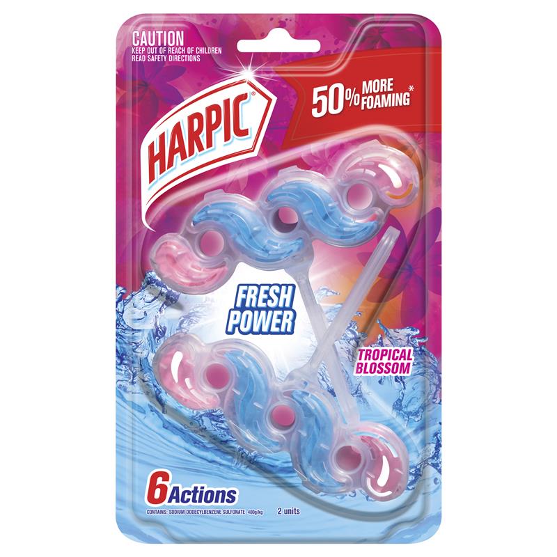 Buy Harpic Fresh Power Toilet Cleaner Tropical Blossom Toilet Block ...